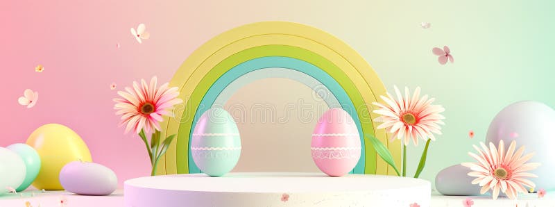 Rainbow Kids Colorful Day Stage Layout with Little Star and Clouds ...