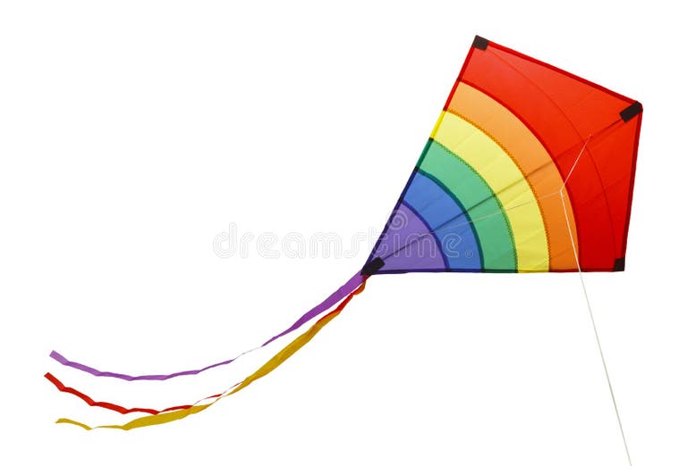 Rainbow Kite stock photo. Image of hobbies, autumn, lifestyle - 50618702