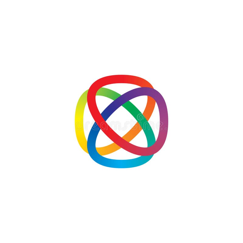 Rainbow Knot Infinity Line Logo Icon Vector Stock Vector - Illustration ...