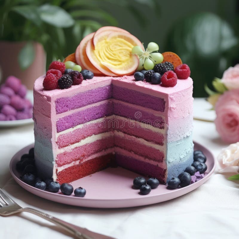 Cake Layers Rainbow Stock Illustrations – 83 Cake Layers Rainbow Stock ...