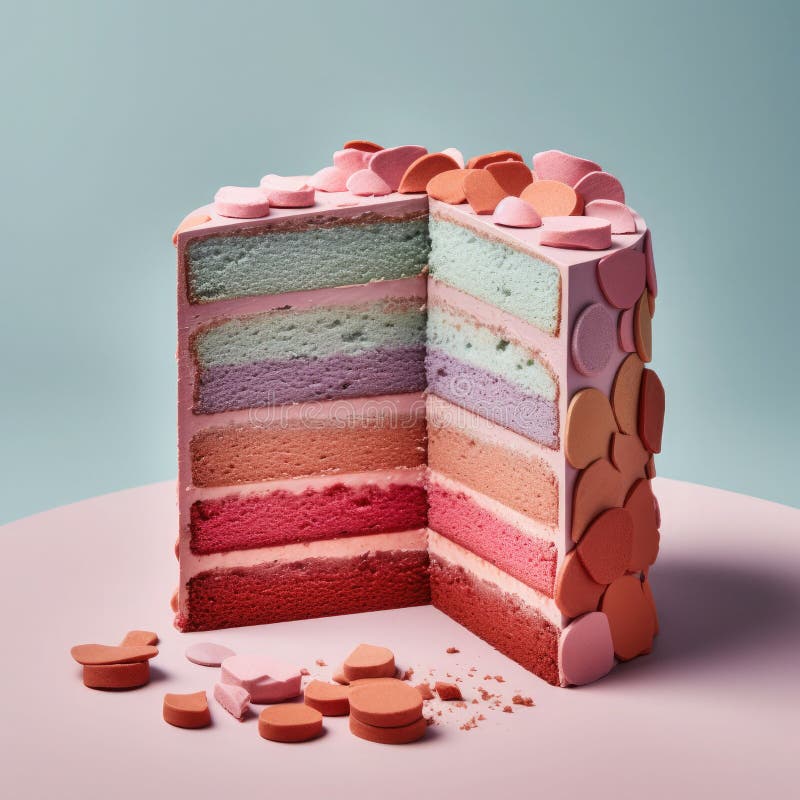Cake Layers Rainbow Stock Illustrations – 83 Cake Layers Rainbow Stock ...