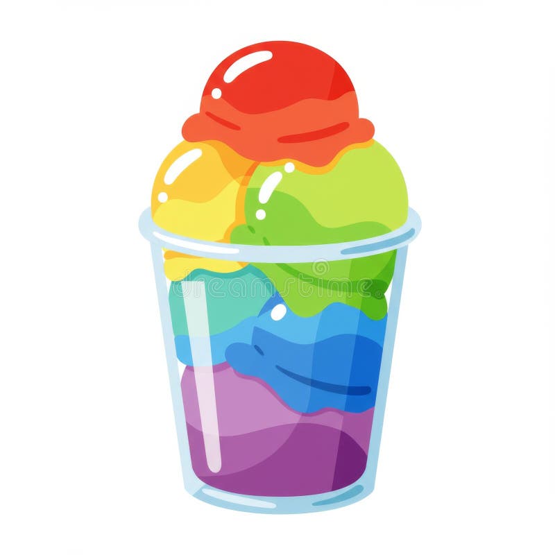 Layered Ice Cream Stock Illustrations – 3,053 Layered Ice Cream Stock ...