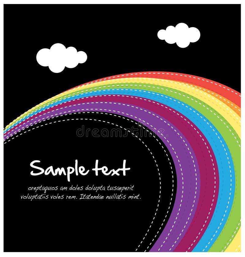 Rainbow layout stock vector. Illustration of love, autumn - 23975128