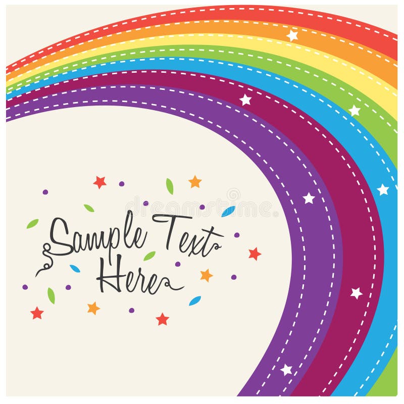 Rainbow layout stock vector. Illustration of card, layout - 23975128