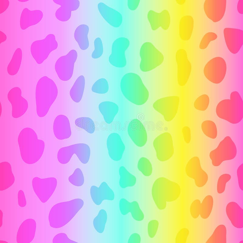 Rainbow Leopard Vector Seamless Pattern. Neon Gradient Stock Vector ... Rainbow Leopard Vector Seamless Pattern. Neon Gradient Stock Vector ...