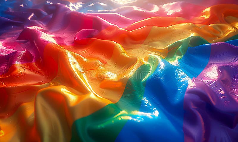 Rainbow LGBT Flag, Symbol of Equality. Stock Illustration ...