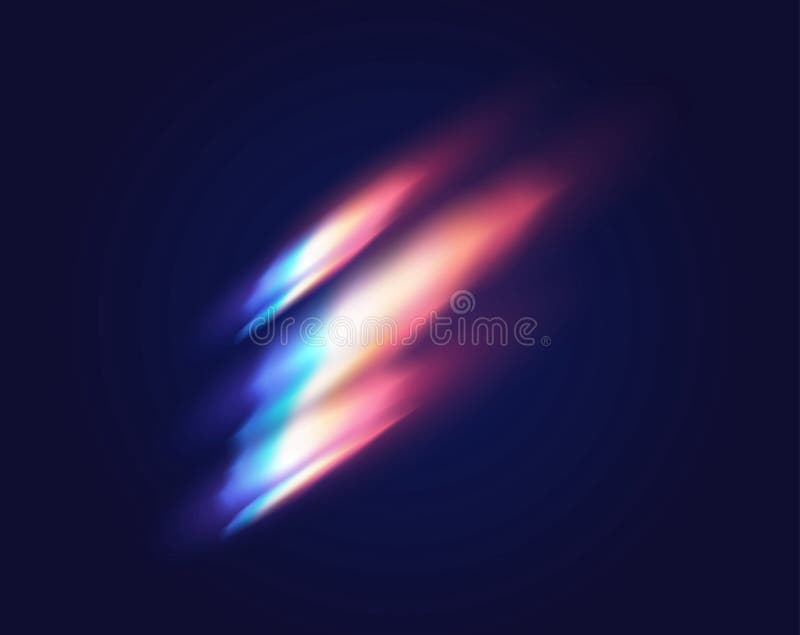 Rainbow Light Flash Effect Realistic Vector Illustration Stock Vector ...