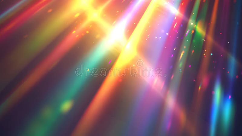Rainbow Light Prism Effect, Hologram Reflection, Crystal Flare Leak ...