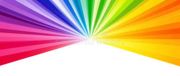 Rainbow Light Rays and Abstract Isolate are Showcased on Transparent ...