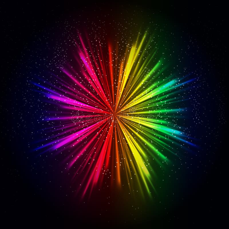 Colorful Rays Background Stock Illustrations – 49,655 Colorful Rays ...