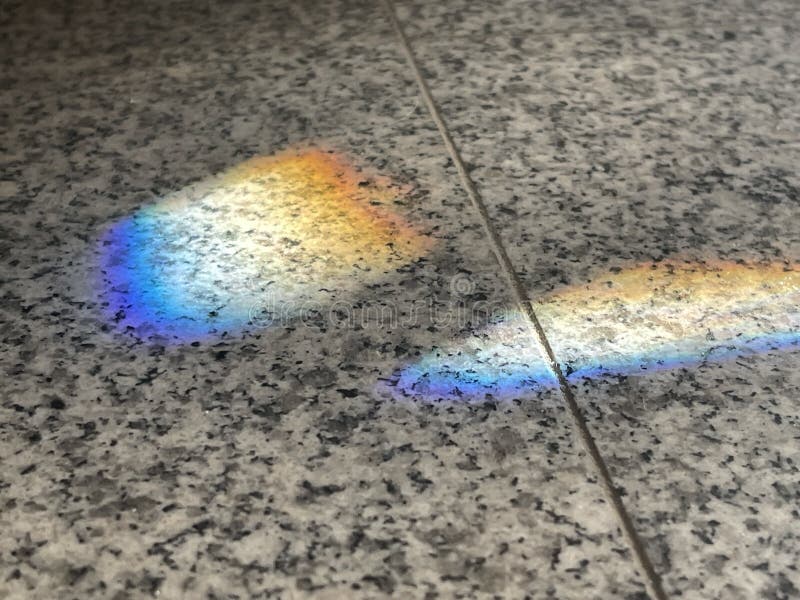 Sunlight Refracting on Grey Surface Stock Image - Image of refraction ...