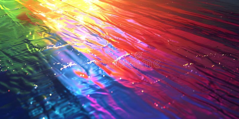 Rainbow Light Refraction Texture Background, Spectrum Radiance ...