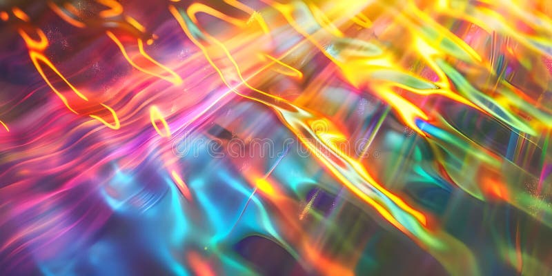 Rainbow Light Refraction Texture Background, Spectrum Radiance ...
