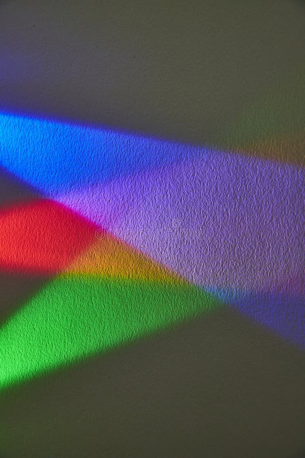 Rainbow Light Refraction on Textured Surface Stock Photo - Image of ...