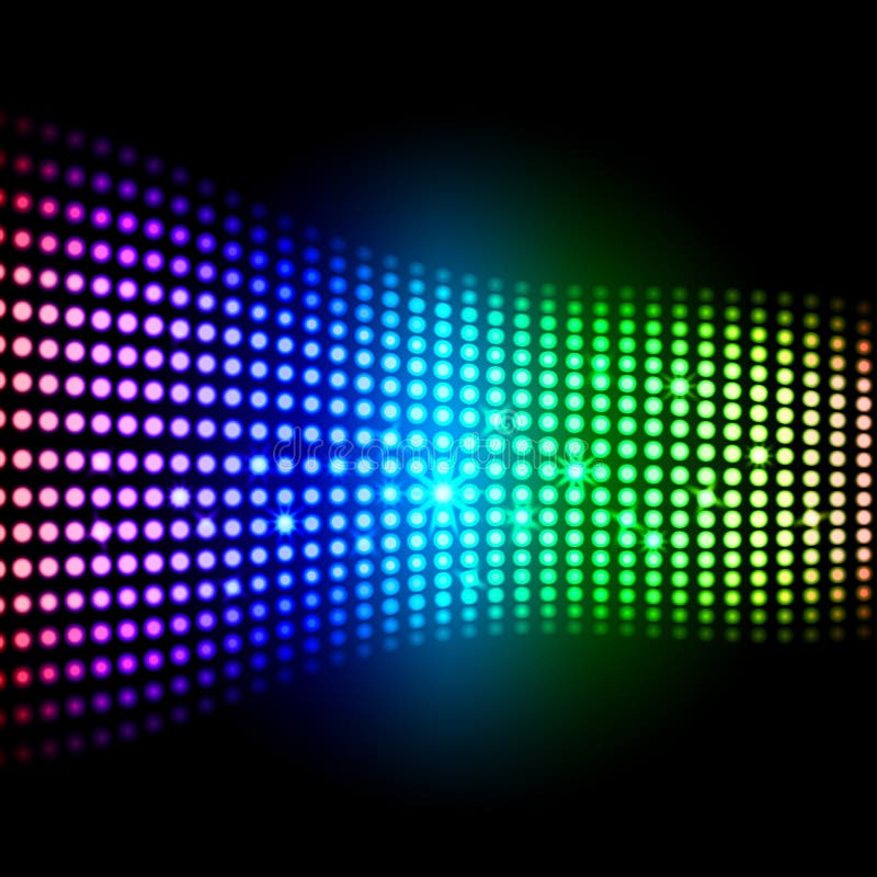Rainbow Light Squares Background Shows Stock Illustration ...