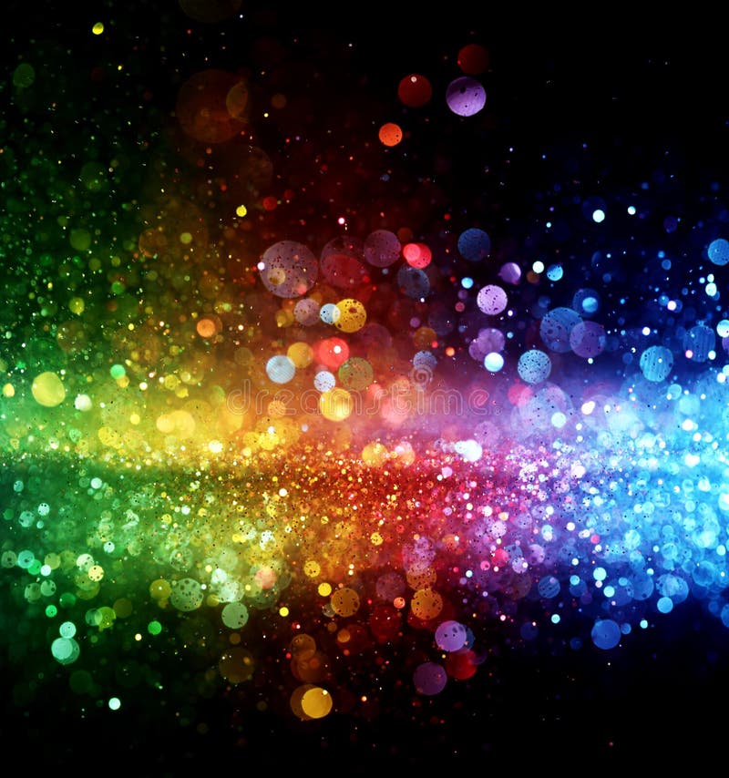 Rainbow of lights stock illustration. Illustration of abstract - 41429907