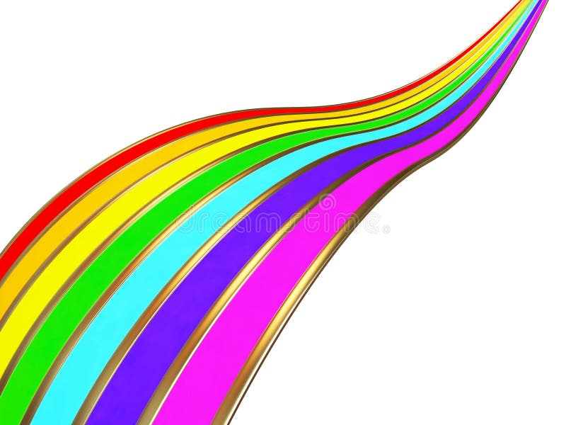 Rainbow line stock illustration. Illustration of gradient - 7781327