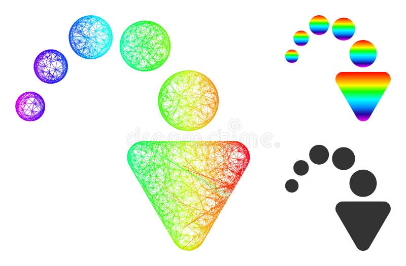 Rainbow Linear Gradient Redo Icon Stock Vector - Illustration of ...