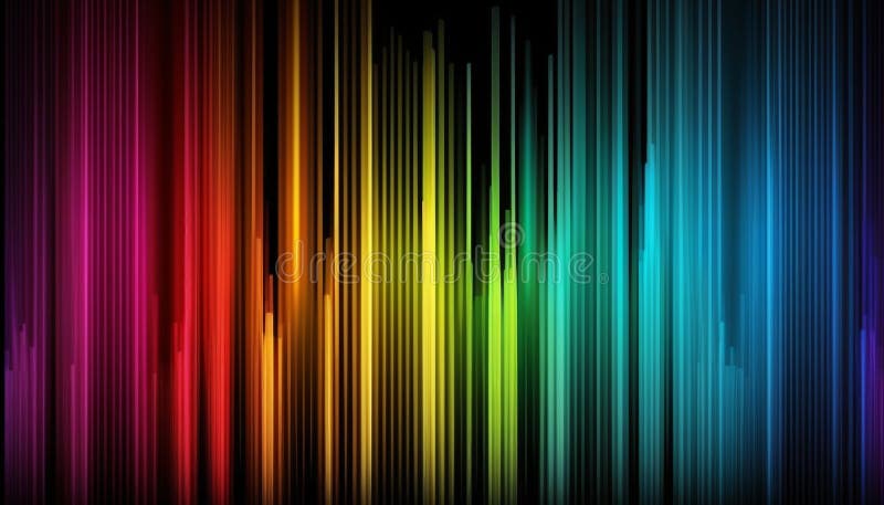 Rainbow Linear Gradient Vertical Background Stock Illustration ...
