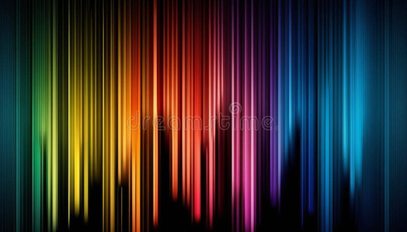Rainbow Linear Gradient Vertical Background Stock Illustration ...