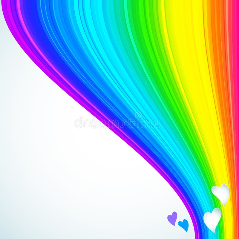 Rainbow Lines Background. Vector Illustration. Stock Vector ...