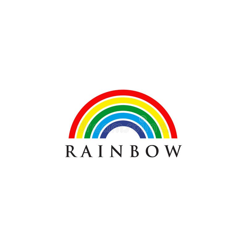 Rainbow Logo Icon Design Vector Template Stock Vector - Illustration of ...