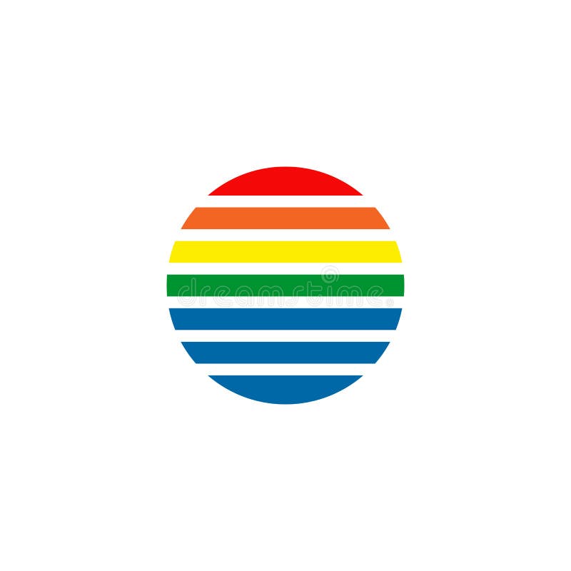 Rainbow Logo Icon Design Vector Template Stock Vector - Illustration of ...