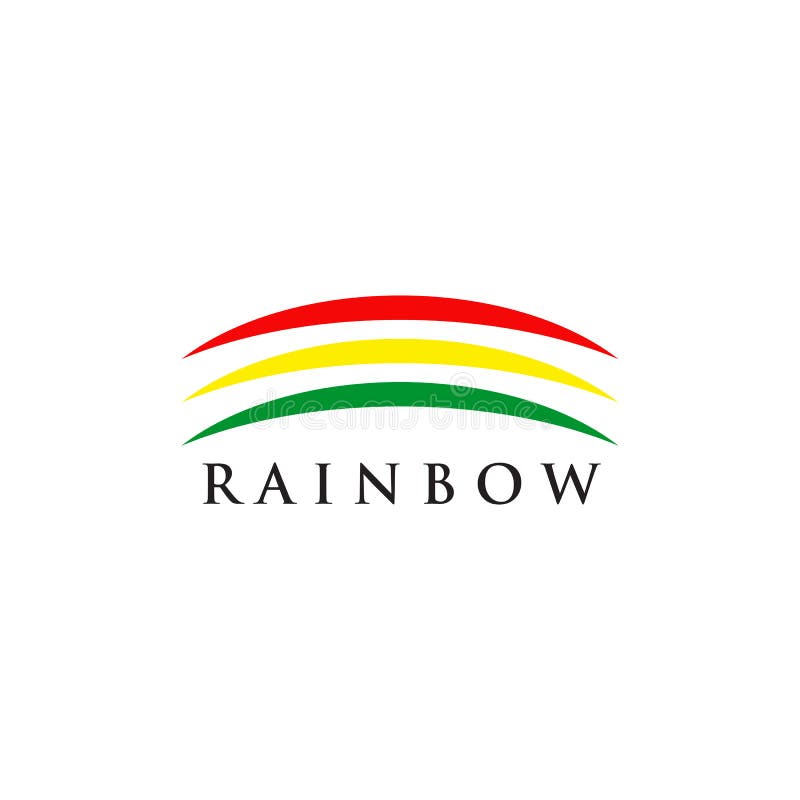 Rainbow Logo Icon Design Vector Template Stock Vector - Illustration of ...