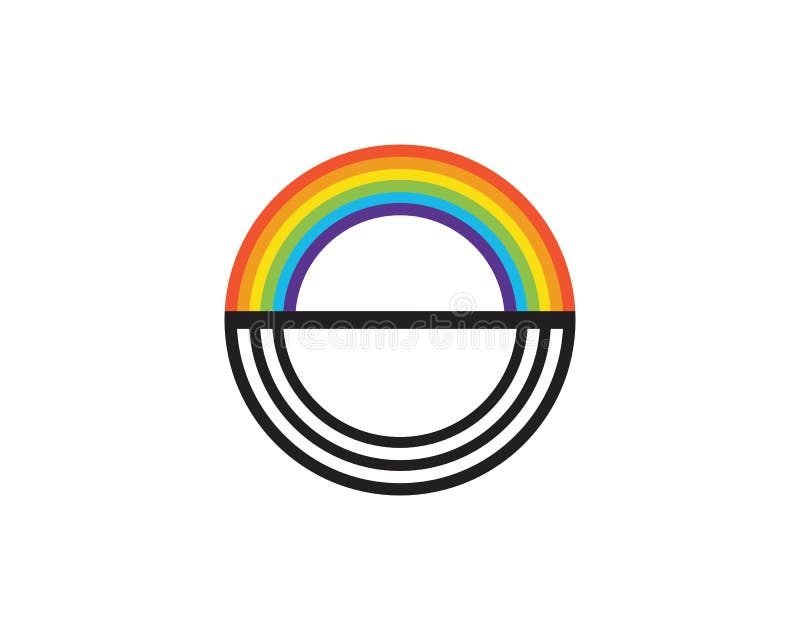 Rainbow Logo Vector Illustration Stock Vector - Illustration of bright ...