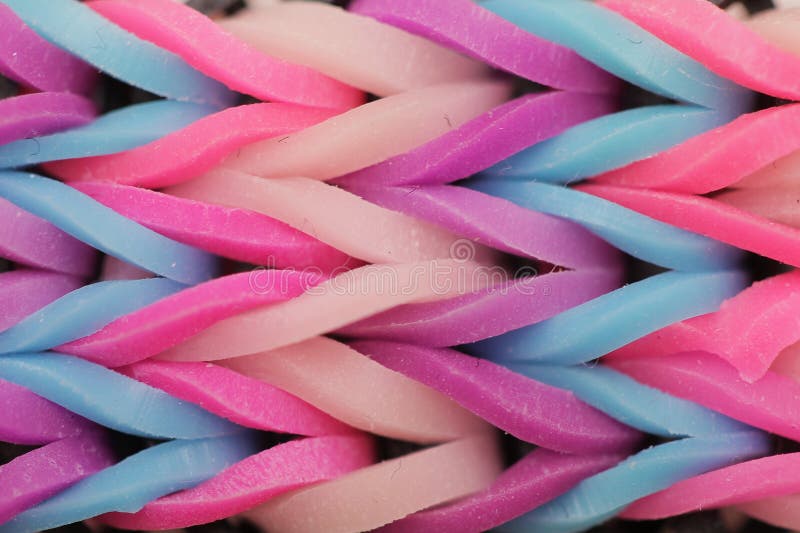 Rainbow loom bands stock image. Image of bright, bunch - 54387379
