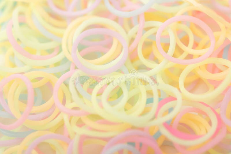 Rainbow loom bands stock image. Image of bright, bunch - 54387379