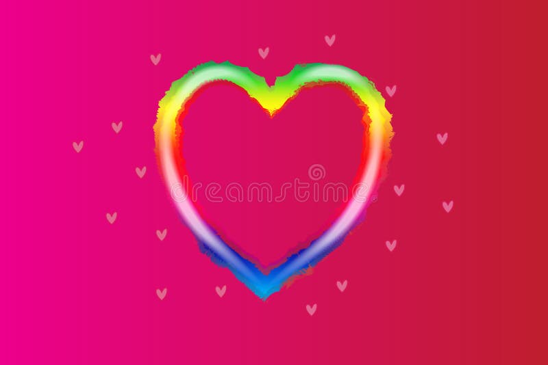 Rainbow Love Heart Logo Vector Stock Vector - Illustration of ...