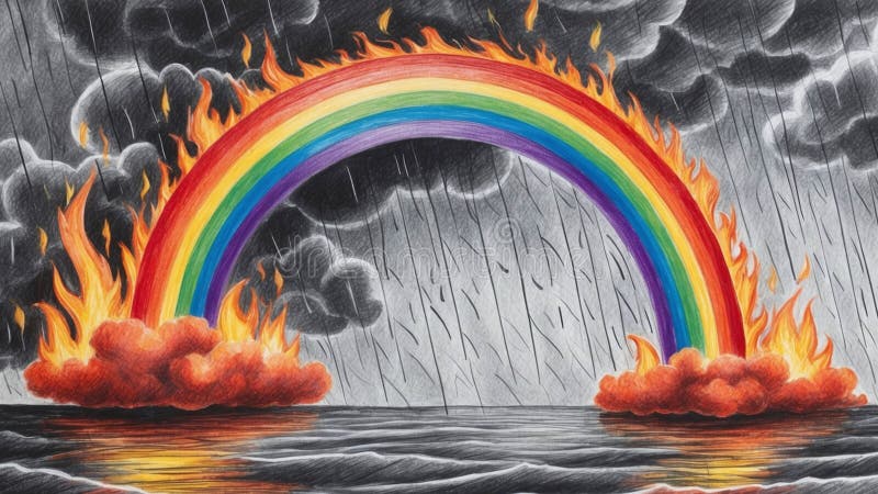 Fire Raining Stock Illustrations – 163 Fire Raining Stock Illustrations ...