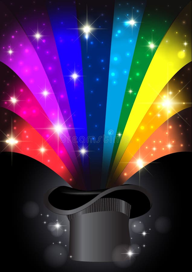 Rainbow Magic Colorful Abstract Background Stock Image - Image of ...