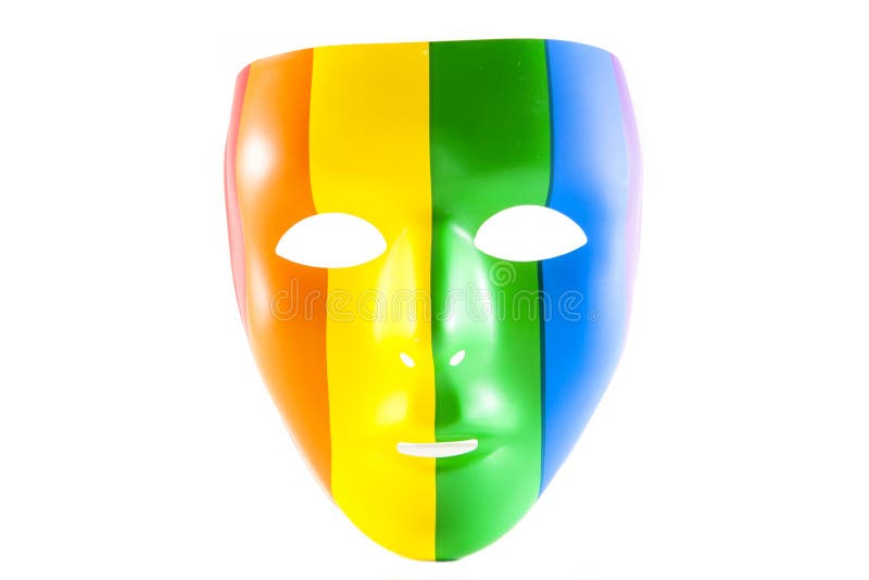 Rainbow Mask stock photo. Image of disguise, festival - 38997572