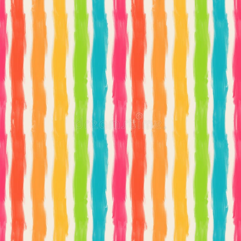 Rainbow Messy Striped Repeating Pattern Tile Stock Illustration ...