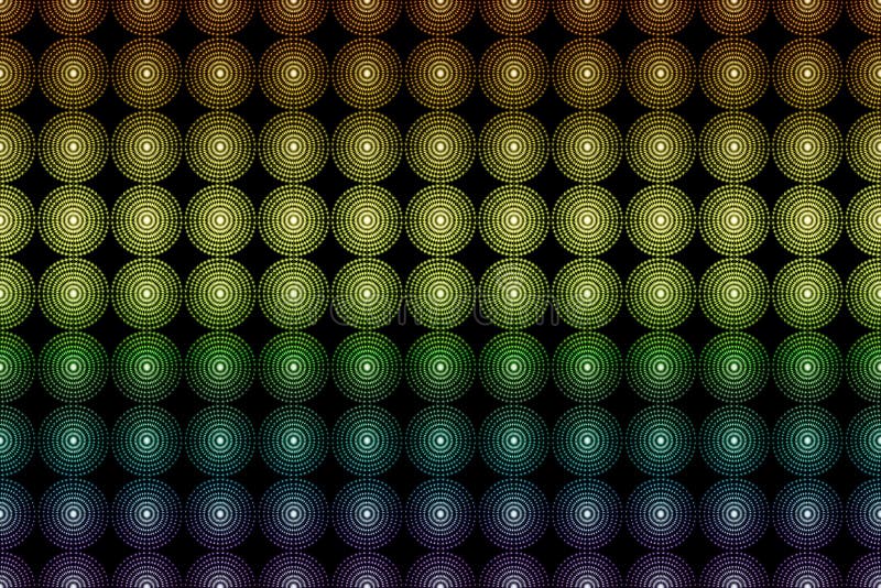 Rainbow Metallic Shiny Gleam Spiral Pattern Glow Glowing Shine Circles ...