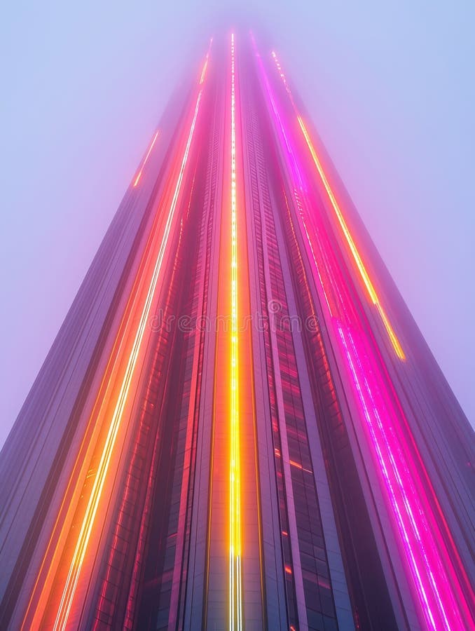 Rainbow Misty Void stock illustration. Illustration of abstract - 370566478