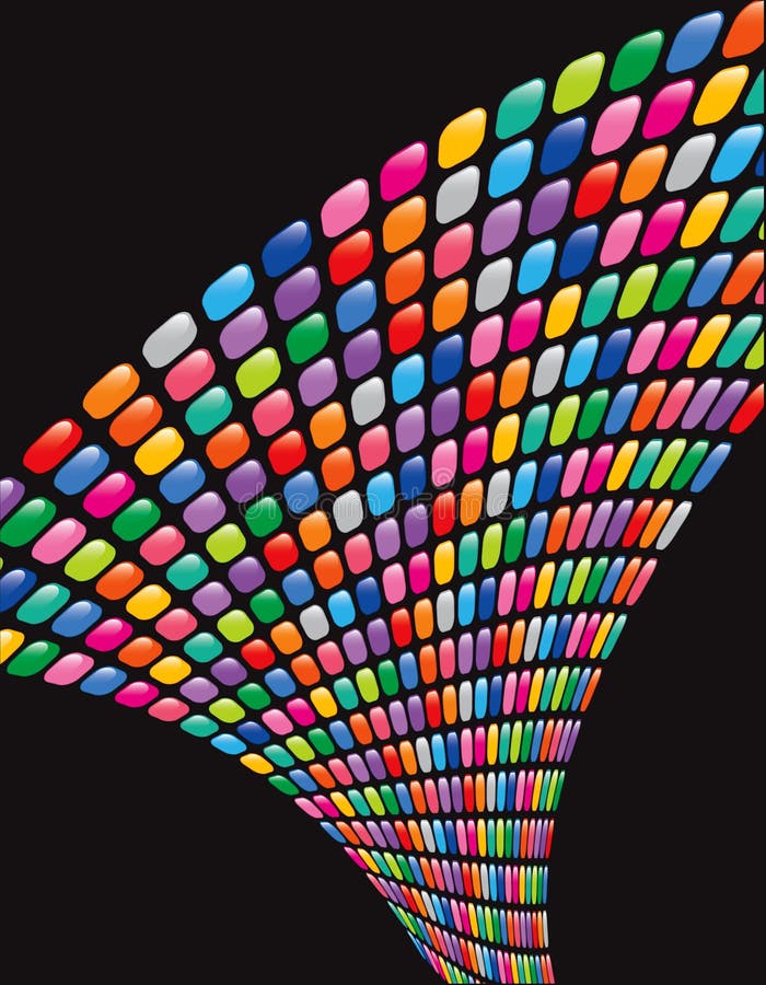 Rainbow Mosaic Squares Twist Stock Vector - Illustration of pattern ...