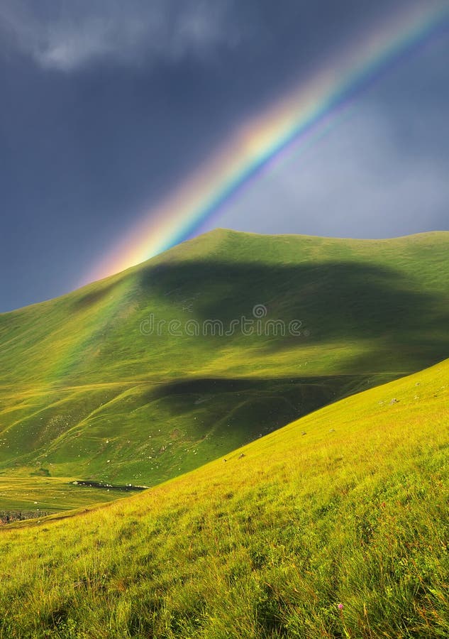 Rainbow stock photo. Image of rainbow, forest, blue, environment - 54599704