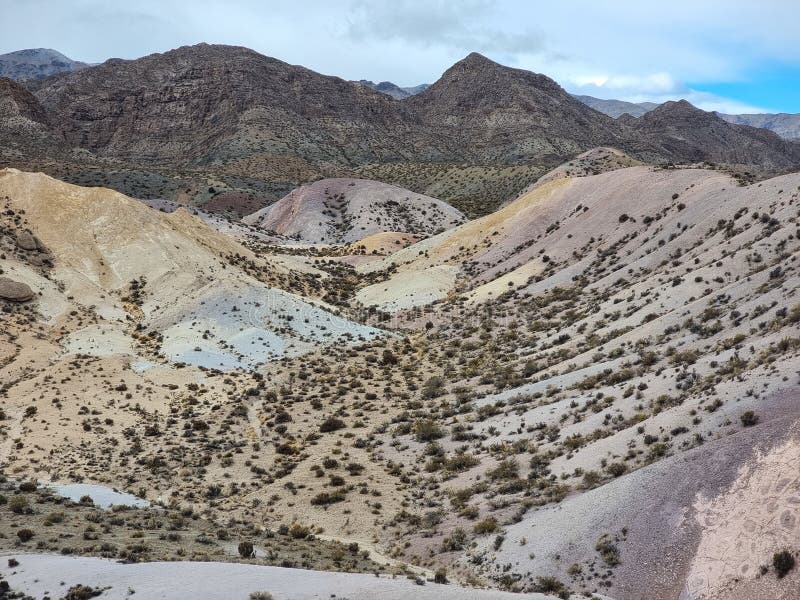 Rainbow Mountains in the Andes Stock Photo - Image of snow, rock: 331740226