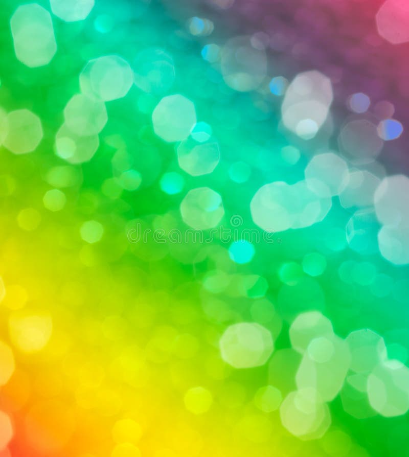 Rainbow Multicolor Blurred Background or Bokeh Stock Photo - Image of ...