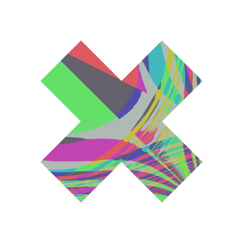 Multiply Symbol Paint Splash Stock Illustration - Illustration of cross ...