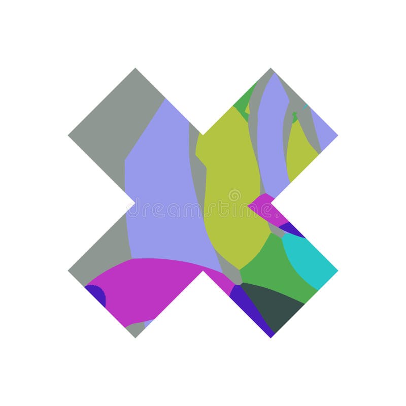 Rainbow multiply symbol stock illustration. Illustration of element ...