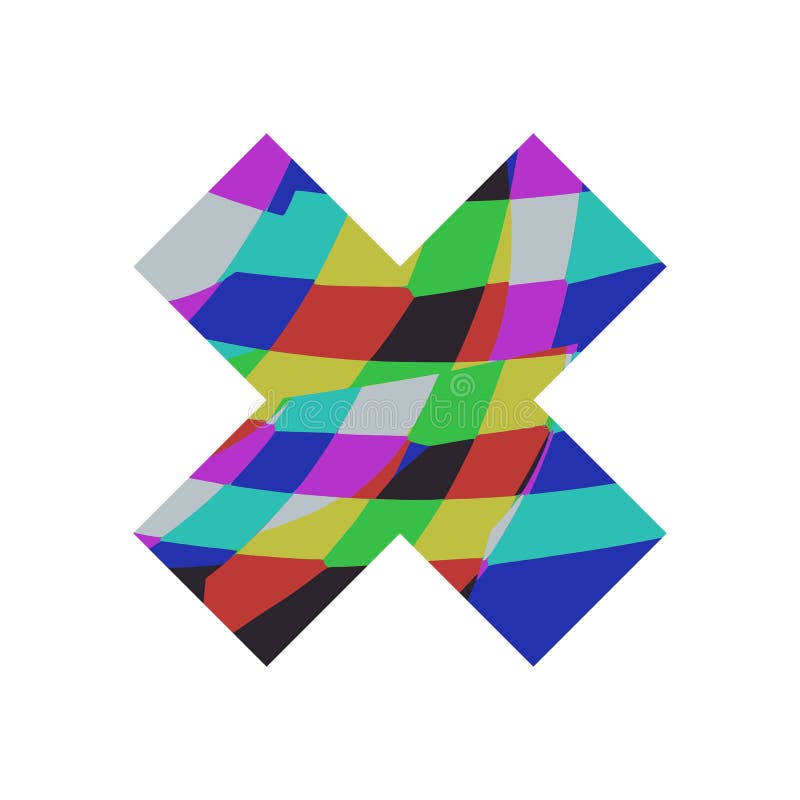 Multiply Symbol Paint Splash Stock Illustration - Illustration of cross ...