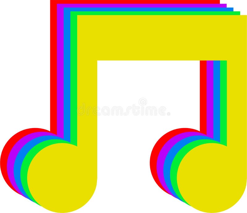 Red Yellow Green Music Notes White Stock Illustrations – 210 Red Yellow ...