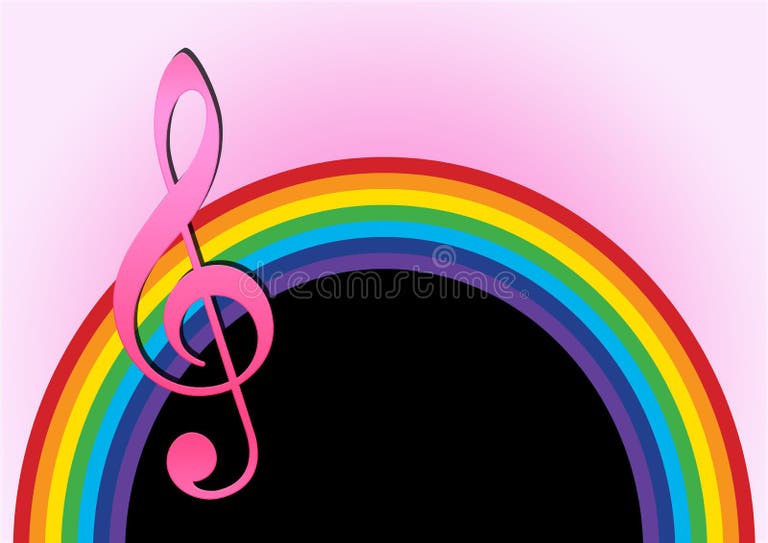 Rainbow Music Note Background Stock Illustrations – 3,224 Rainbow Music ...