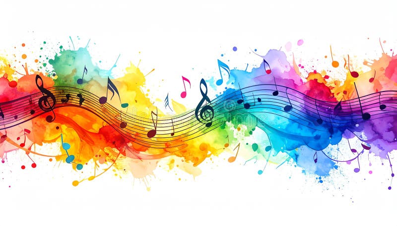 Music Notes Rainbow Splash Stock Photos - Free & Royalty-Free Stock ...