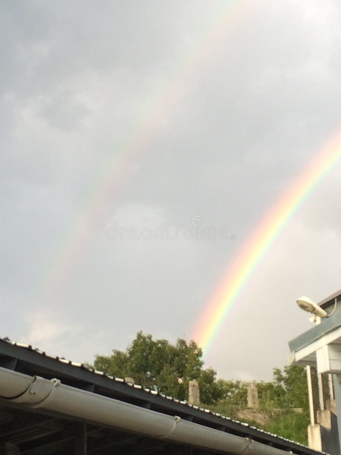 Rainbow stock photo. Image of rainbow, nature, outdoor - 78509704