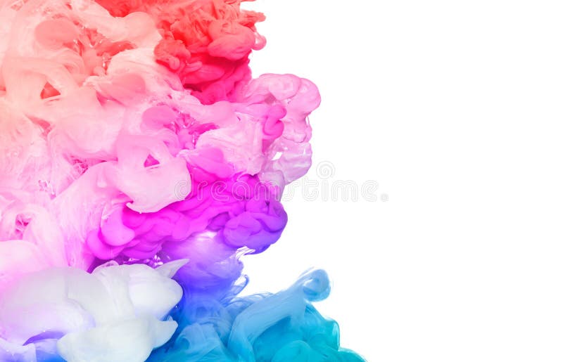Rainbow Acrylic Ink Water Color Explosion Stock Illustrations – 773 ...